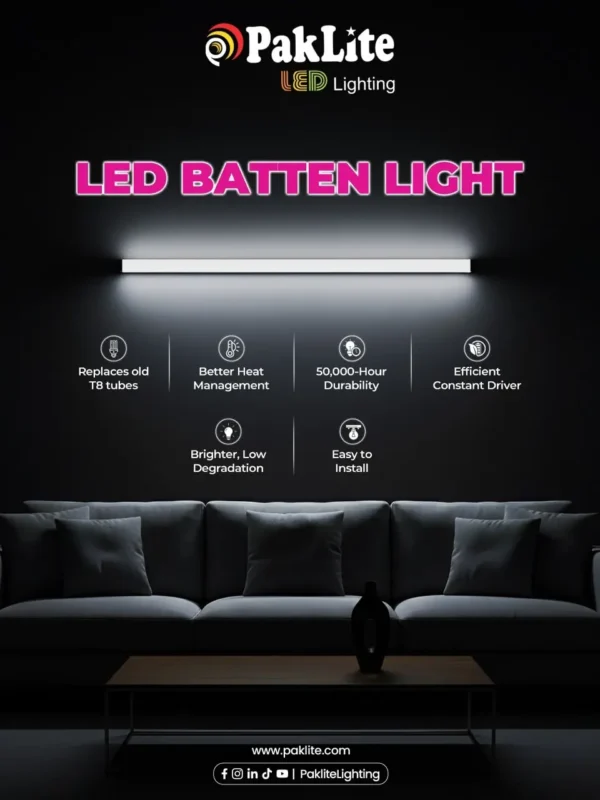 LED Smart Batten Light | Effortless Illumination for Modern Spaces